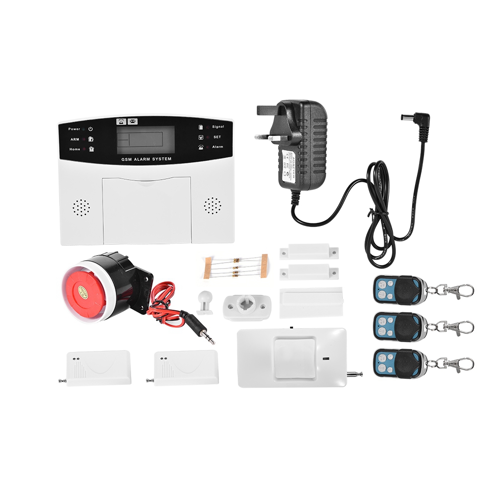 Home Burglar Security GSM Alarm System 315MHz Wireless Infrared Sensor ...