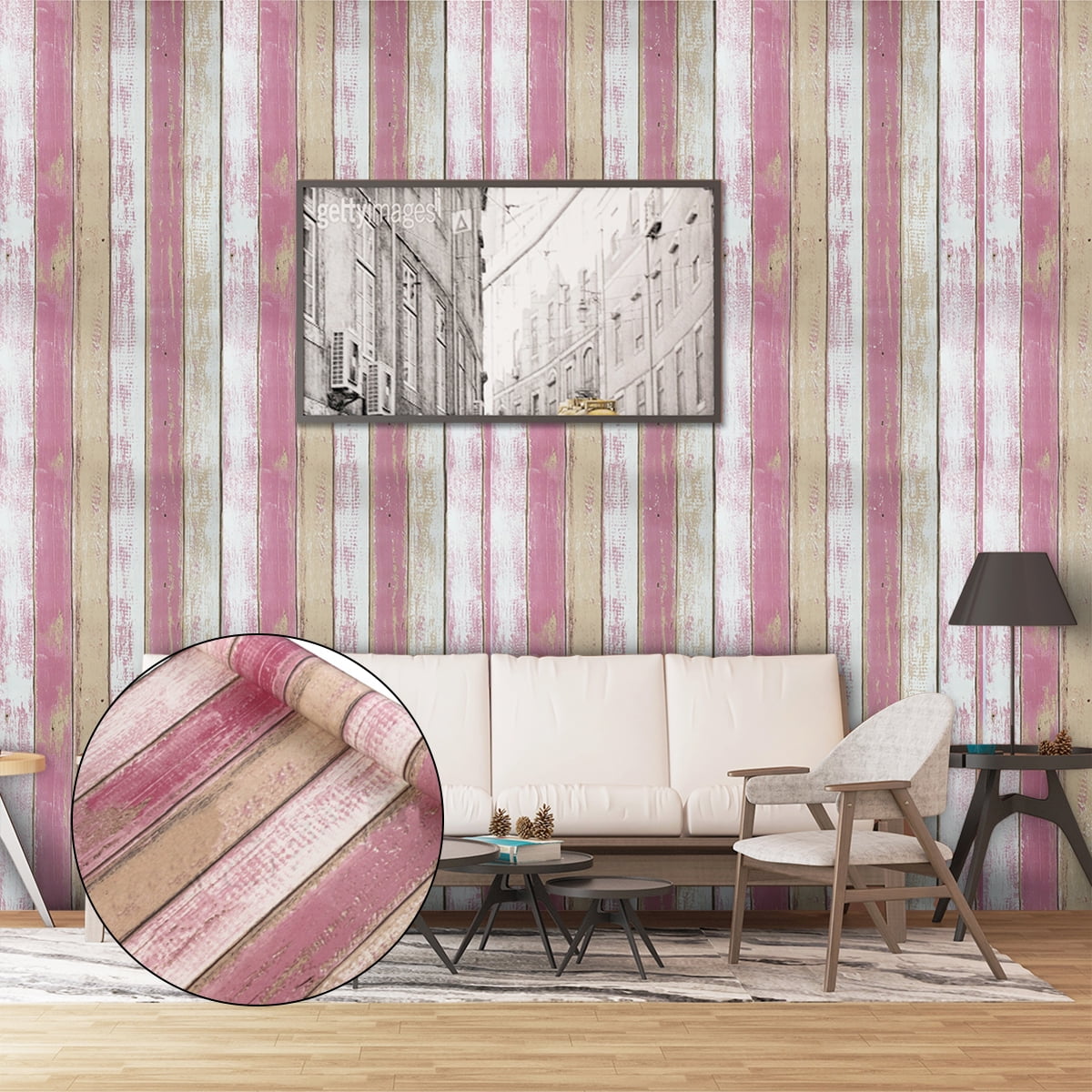 Home Cal Wood Peel and Stick Wallpaper - Roll Waterproof Self-Adhesive ...
