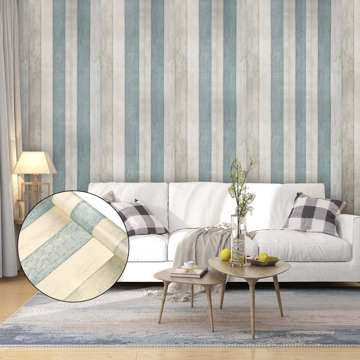 Home Cal Wood Peel and Stick Wallpaper - Roll Waterproof Self-Adhesive ...
