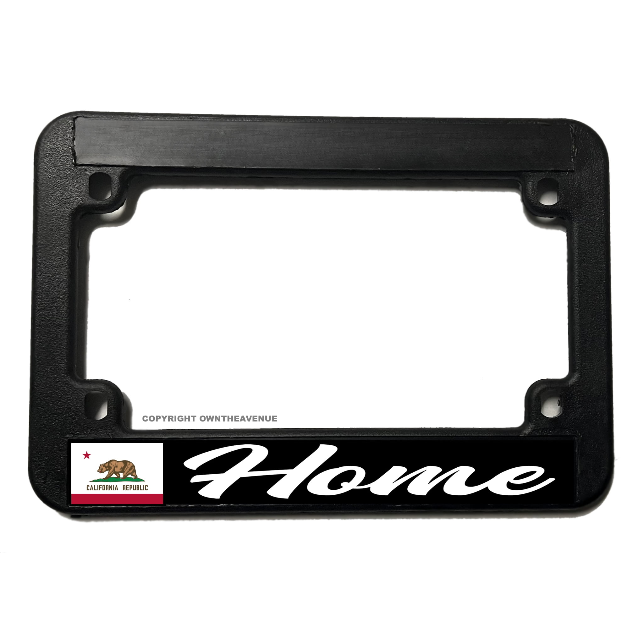 Home California Flag Motorcycle License Plate Frame - Walmart.com