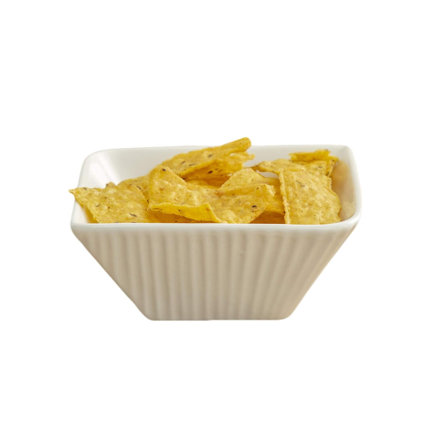 Home Centre Alamode White Solid Porcelain Microwave Safe Dessert Bowl ...