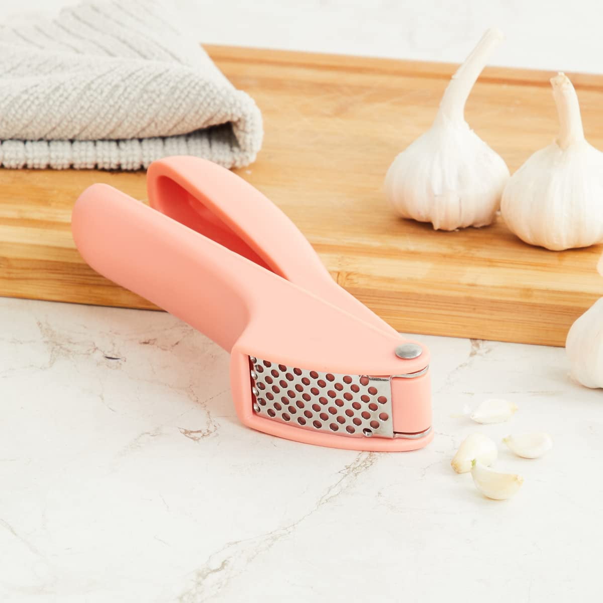 Home Centre RosemarySpringfield Pink Solid Stainless Steel Garlic Press ...