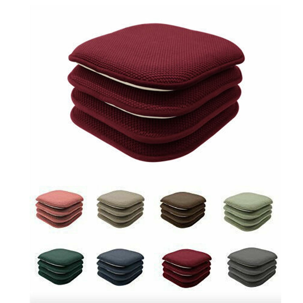 Home Chair Cushion Memory Foam Pads Honeycomb Pattern Slip Non Skid ...