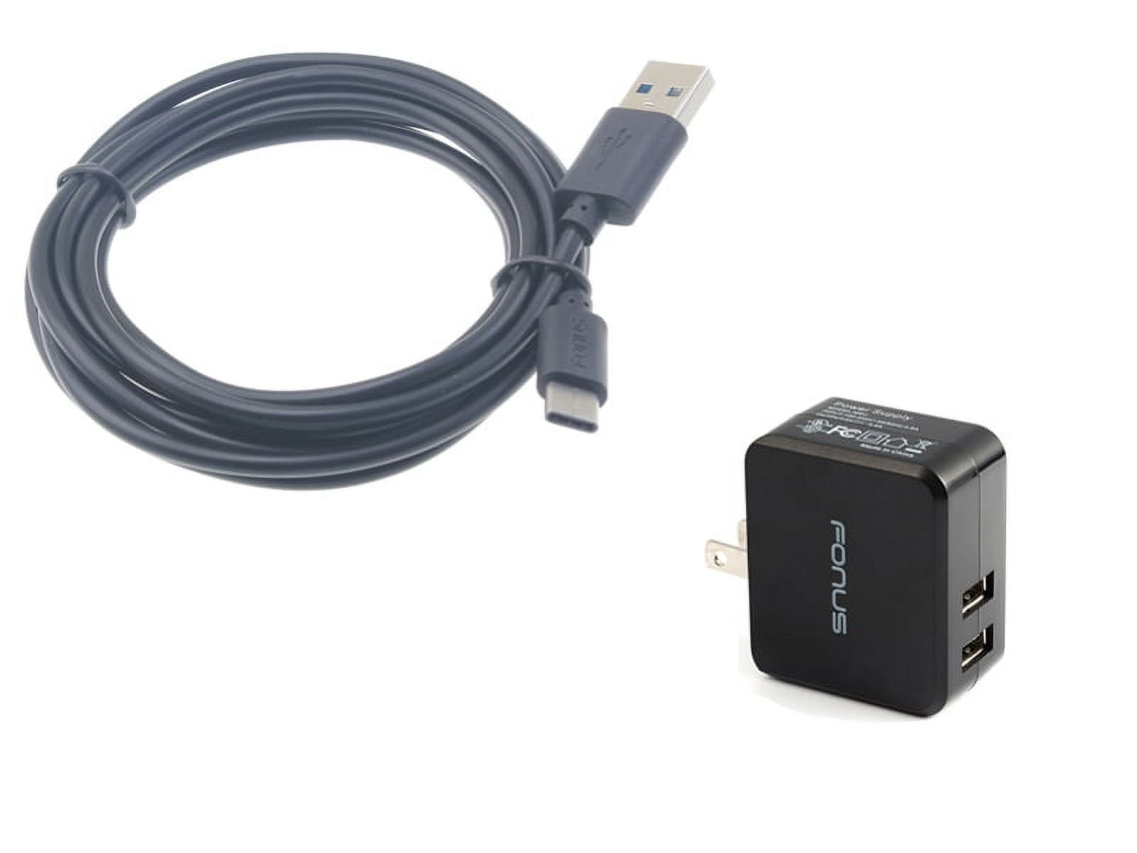 Home Charger for Amazon Fire Max 11 (2023) - 17W 2-Port USB 3.4A Type-C ...