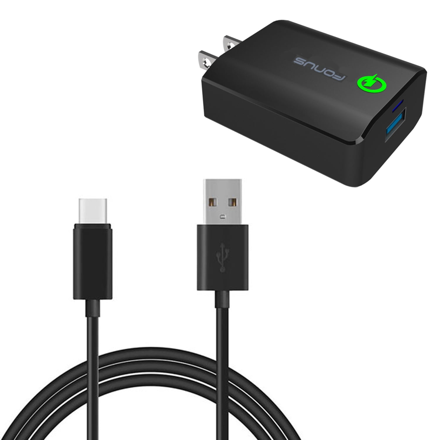 Home Charger for TCL Tab 11, NxtPaper 11 - 18W Fast 6ft USB Cable Type ...