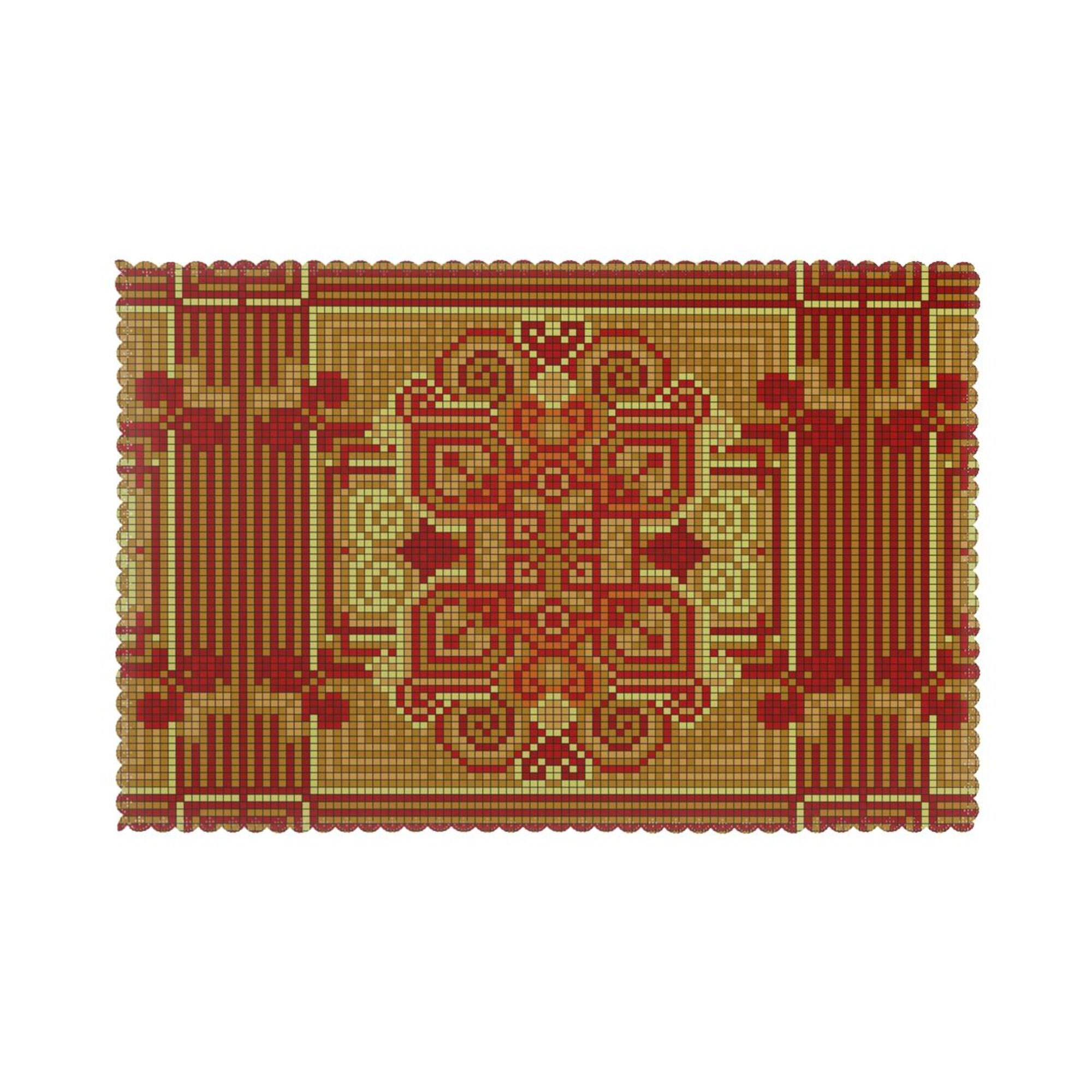 Home Chinese Embroidery Photo Frame Background Placemats Set Of 6 ...