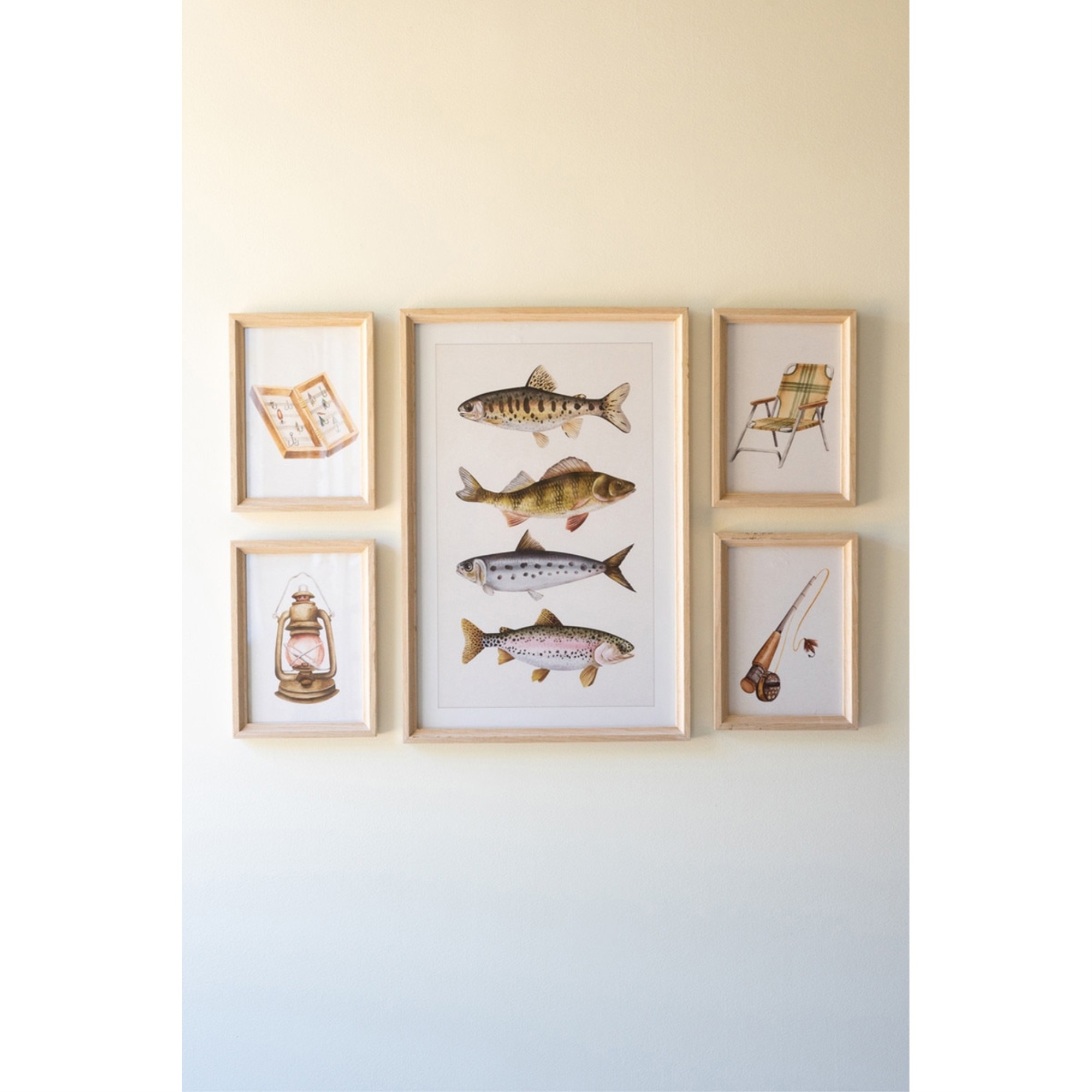 Home Choice Set Of Five Trout Fishing Prints Under Glass - Walmart.com