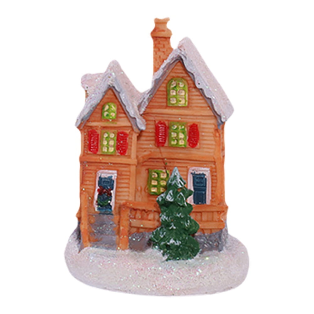 Home Christmas Tabletop Decoration, Lighted Resin Gingerbread House ...