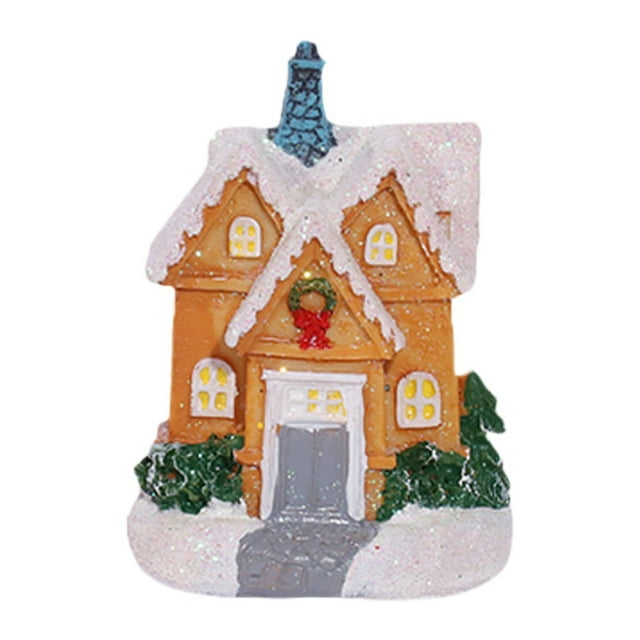 Home Christmas Tabletop Decoration, Lighted Resin Gingerbread House ...