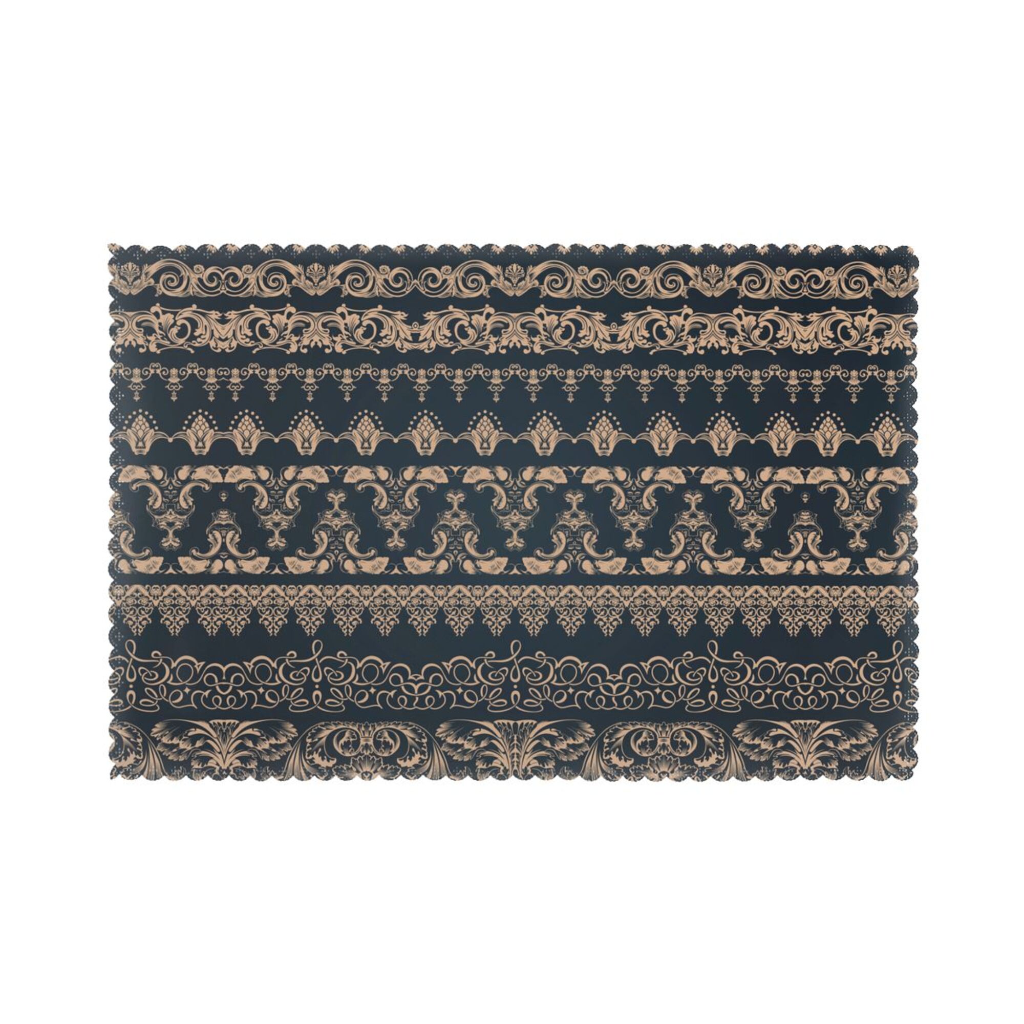 Home Classical Ethnic Pattern Placemats Set Of 6 Washable Wipeable ...