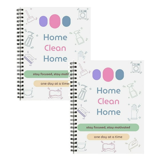 Home Cleaning Planner Notebook With Chore Chart, Weekly Schedule ...