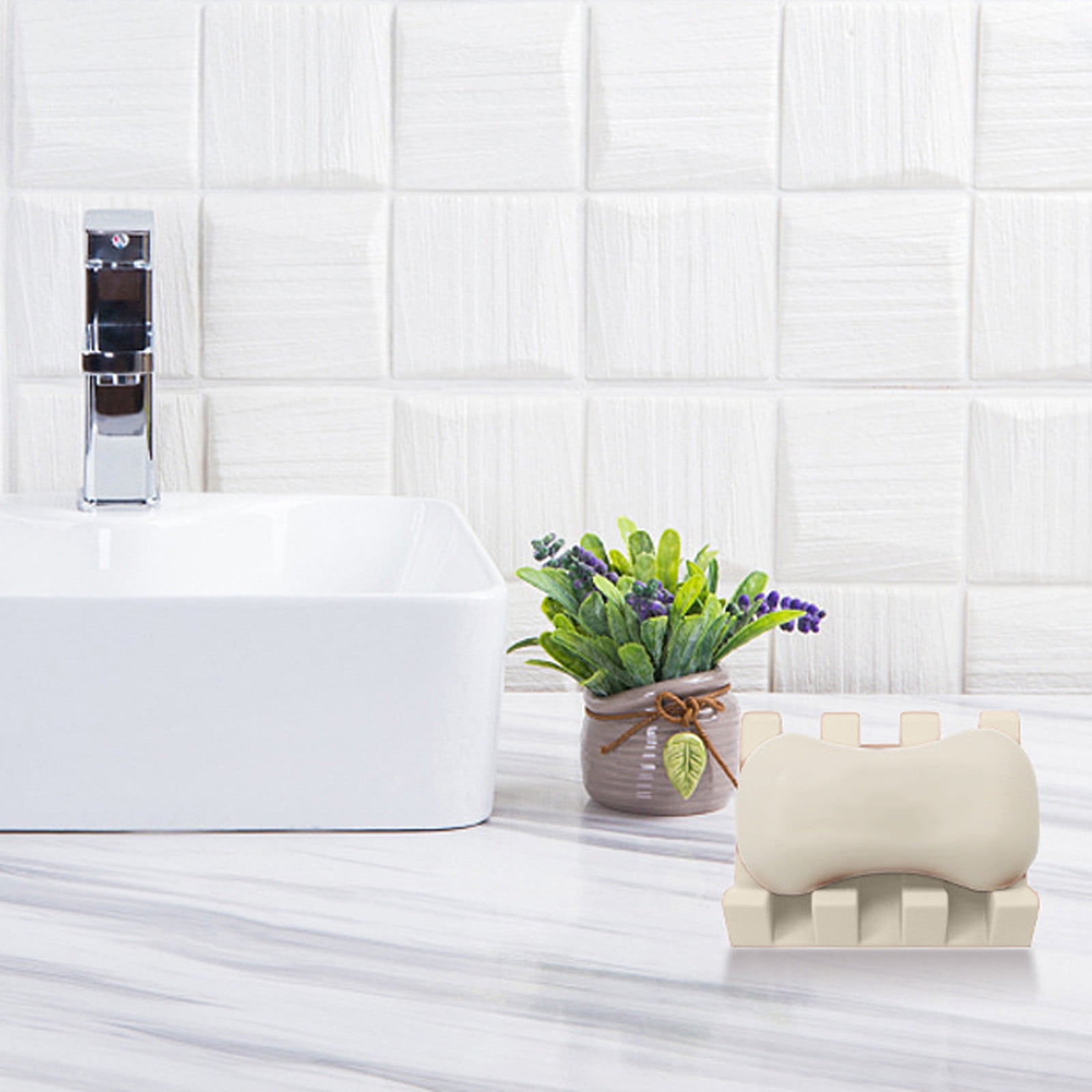 Home Cleaning Supplies Tozuoyouz Soap Organizer Soap Box No Punch Soap ...