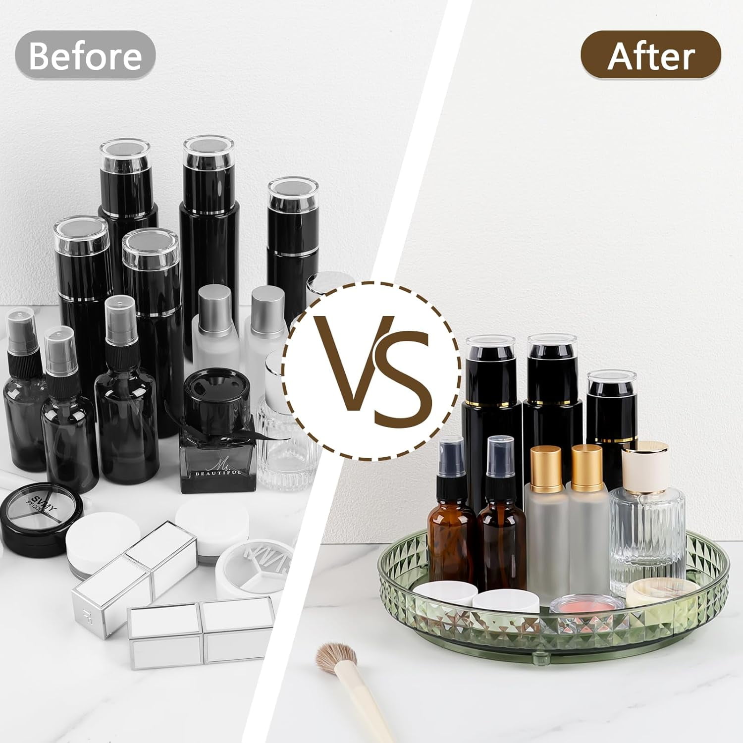 Home Clearance YZEGDCH 2 Pack Lazy Susan Turntable Spice Rack Organizer ...