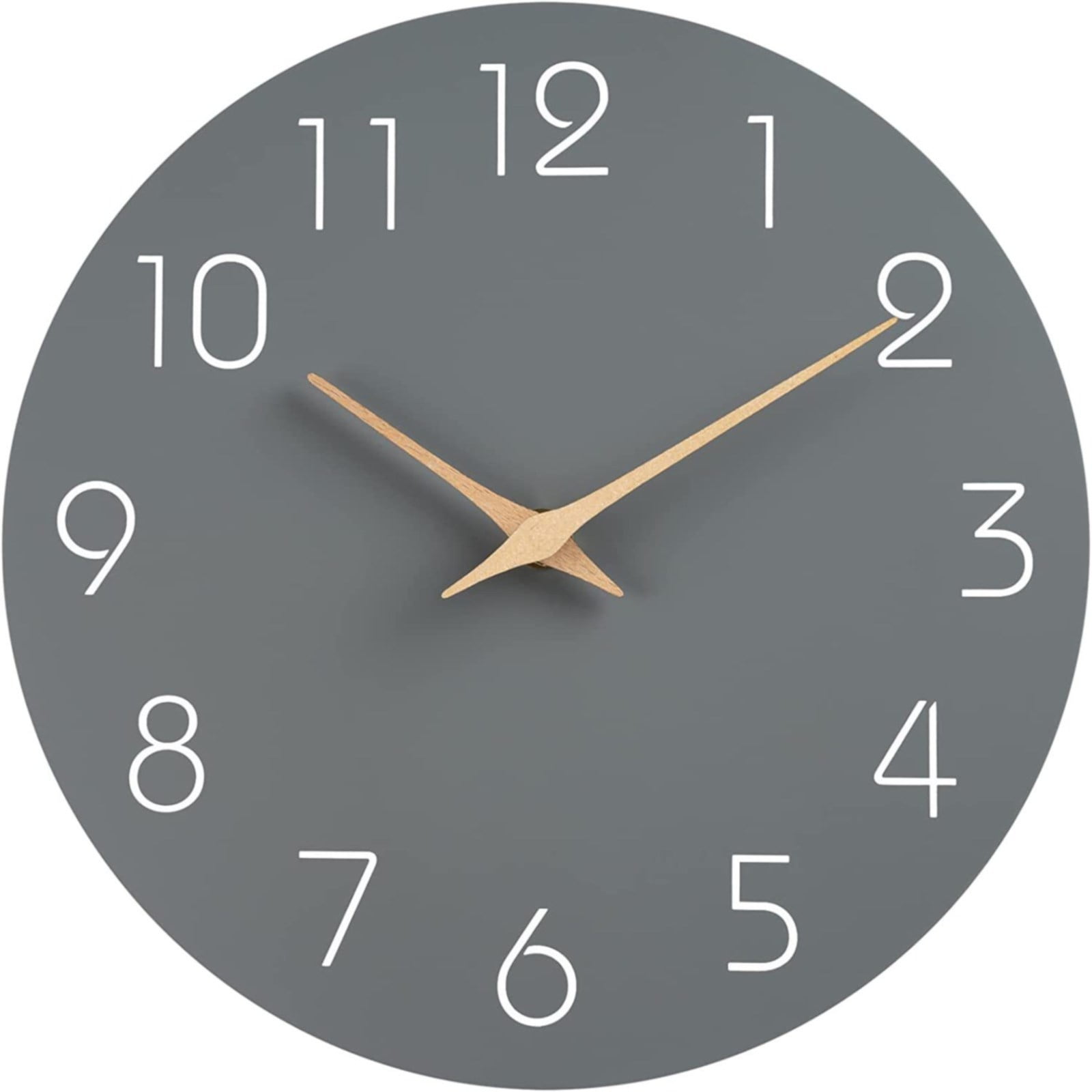 Home Clock Clearance! Huayishang Wooden Wall Clock Wall Clock Silent ...