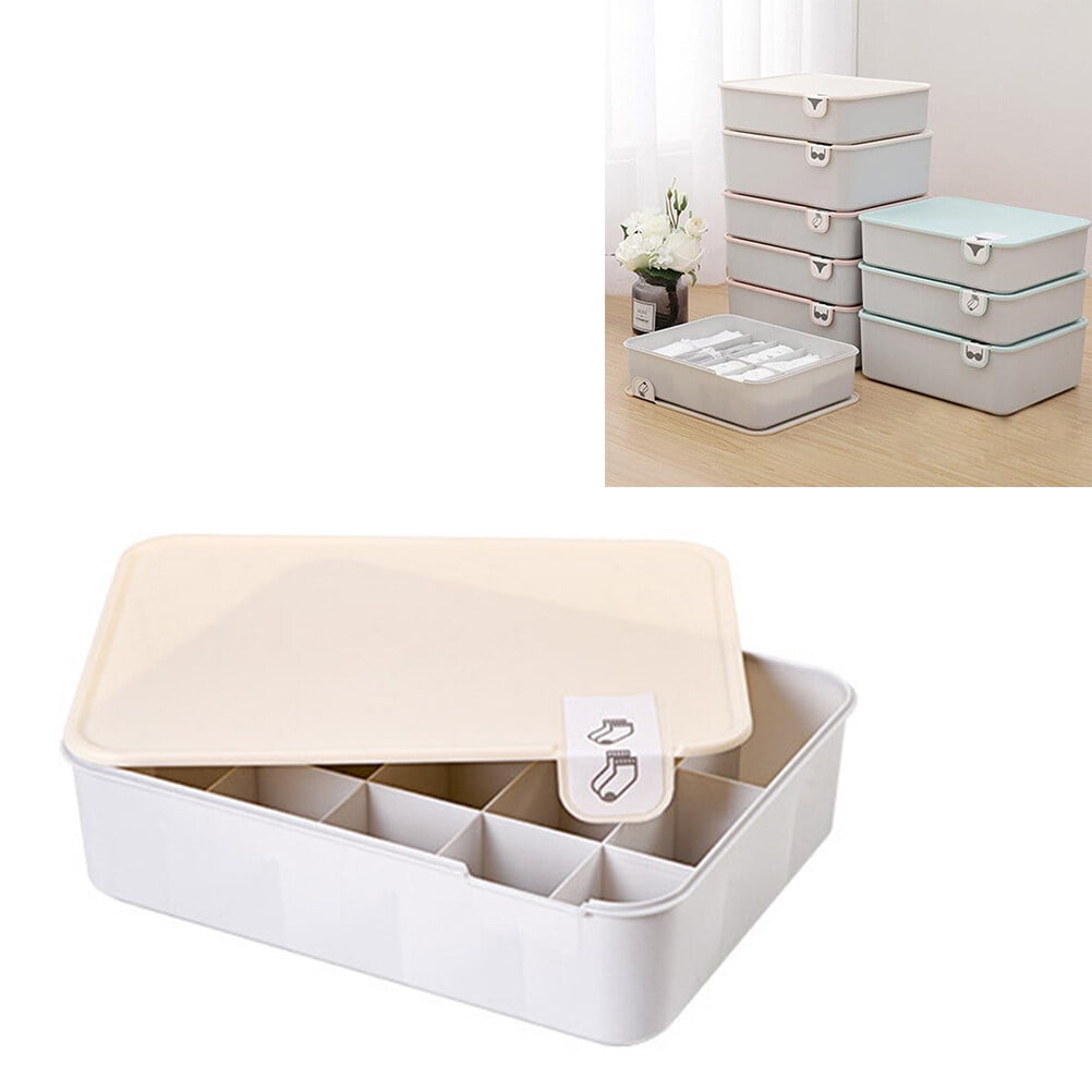 Home Clothes Storage Box with Marker Square Underwear Container ...