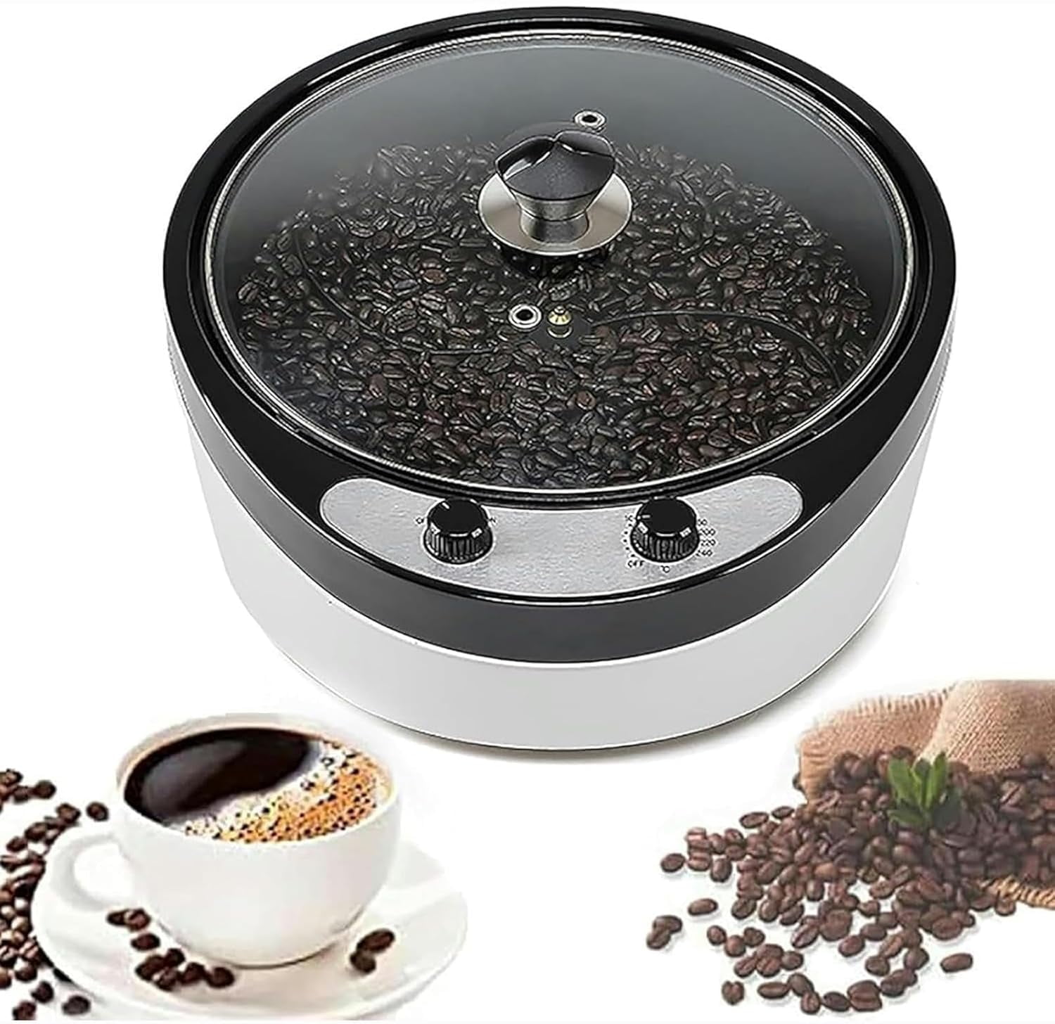 Home Coffee Roaster,1200W Electric Coffee Bean Roasting Machine with S ...