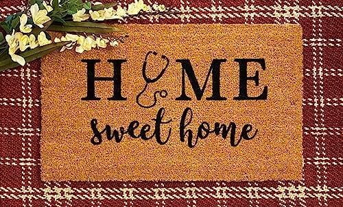 Home Coir Doormat - Home Sweet Home Doormat - Non Slip Floor Mat for ...