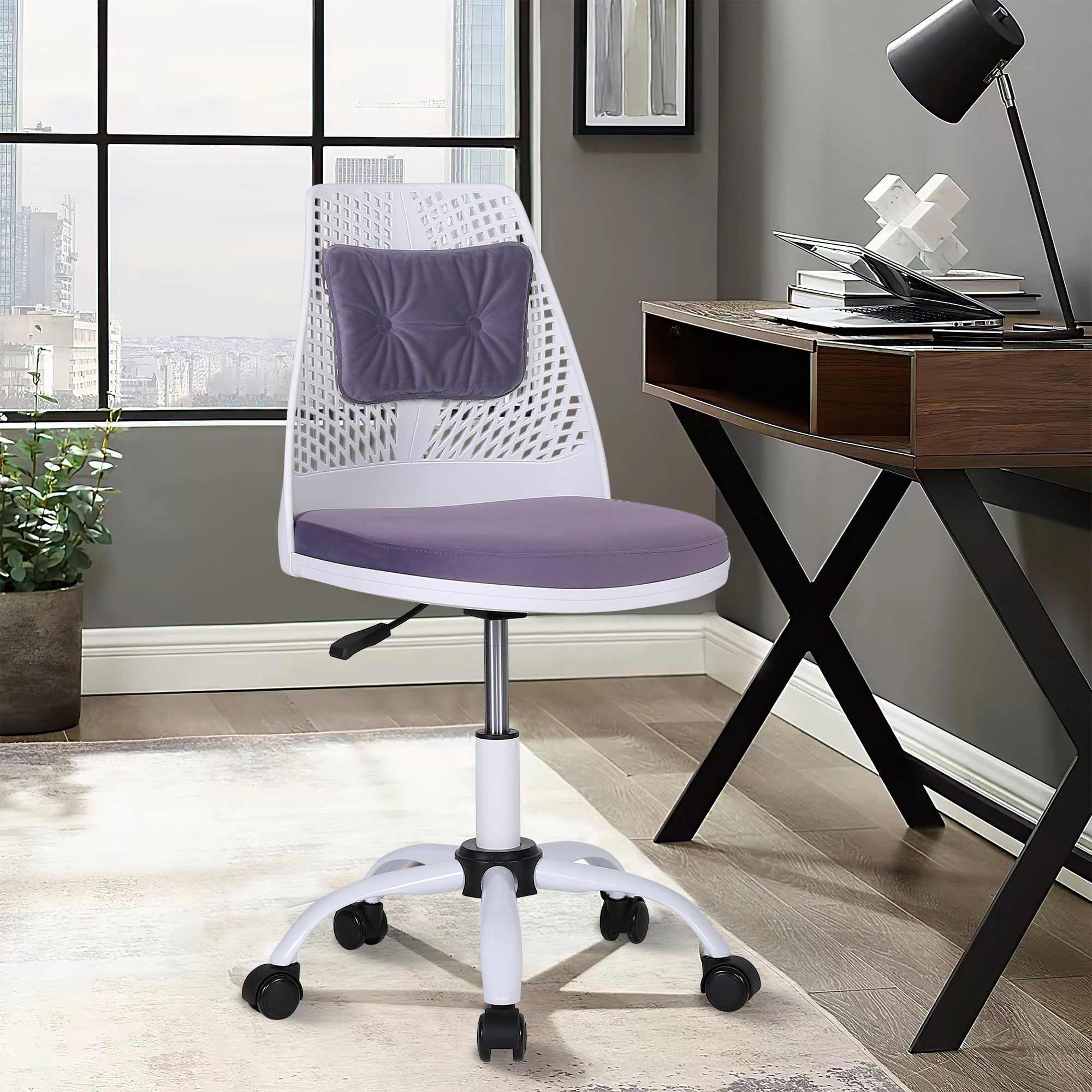 Home Computer Desk Chair, SYNGAR Swivel Office Chair with Adjustable ...
