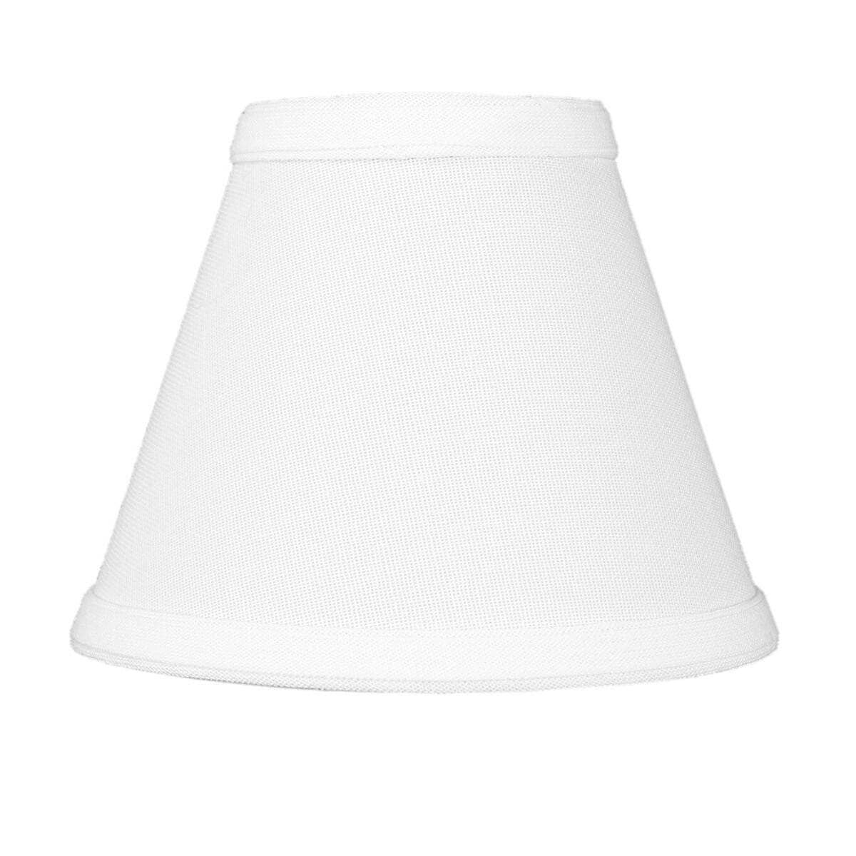 Home Concept 3x6x5 Chandelier White Linen Clip-On Lampshade - Walmart.com