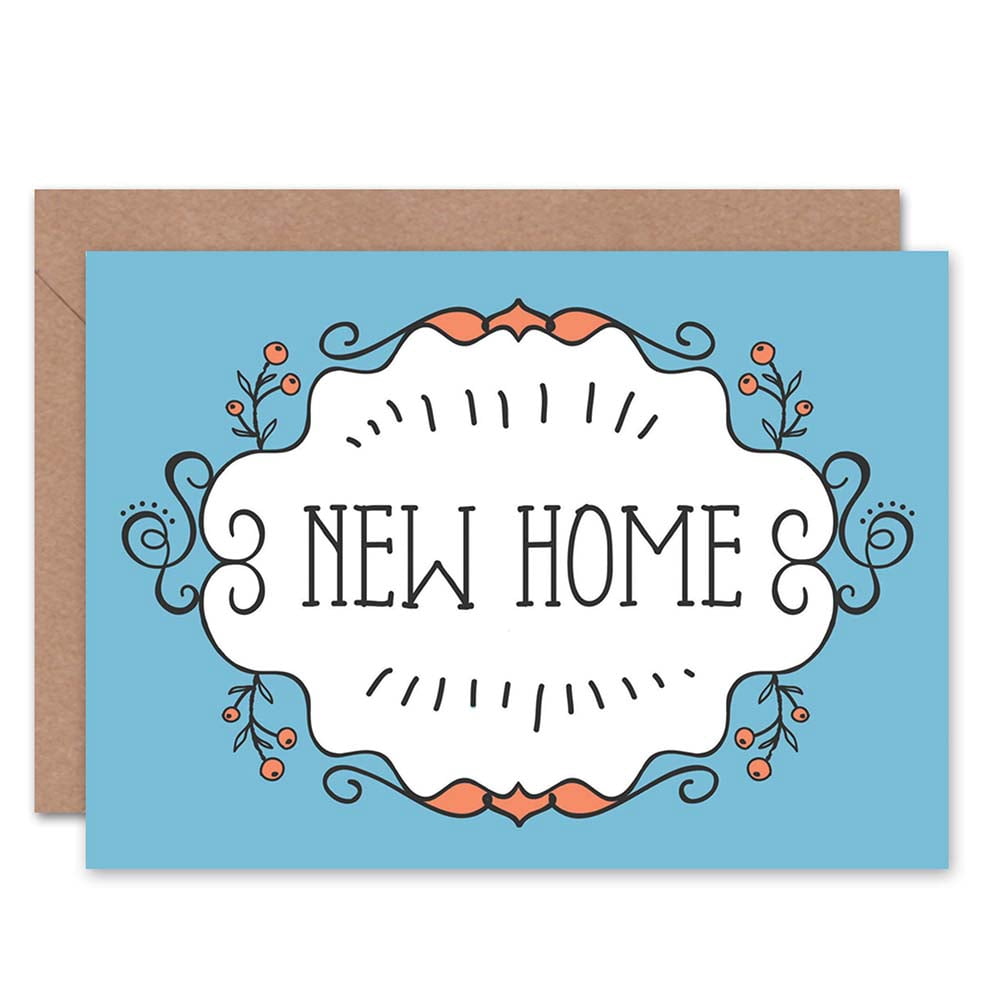 Home Congratulations Bright Greetings Card Plus Envelope Blank inside ...