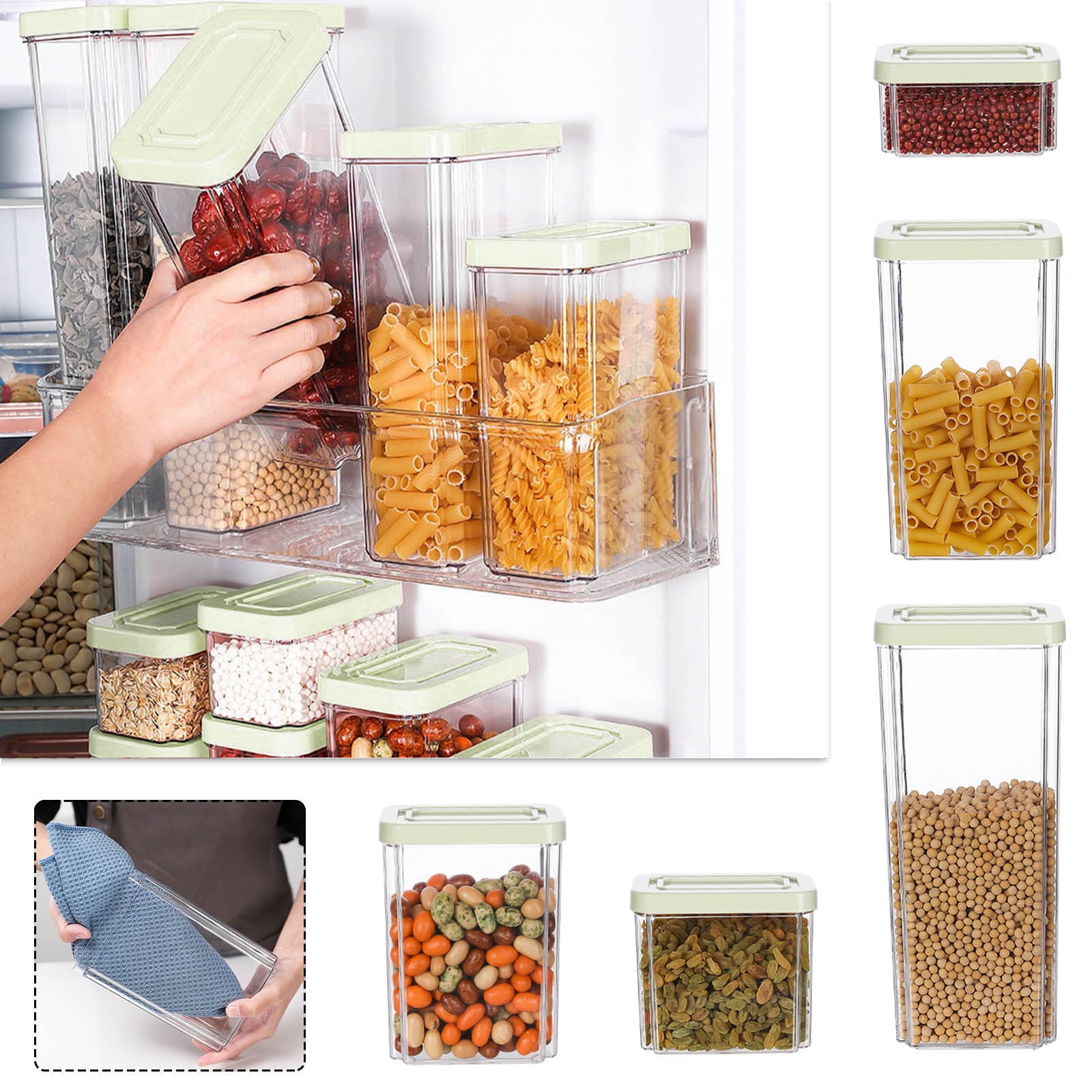 Home Containers Storage, Airtight Food Storage Containers, Clear ...