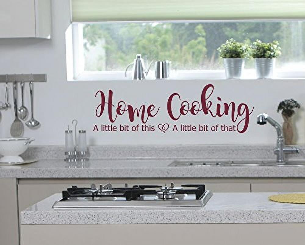 Home Cooking Little This Little That Vinyl Lettering Family Home Wall ...