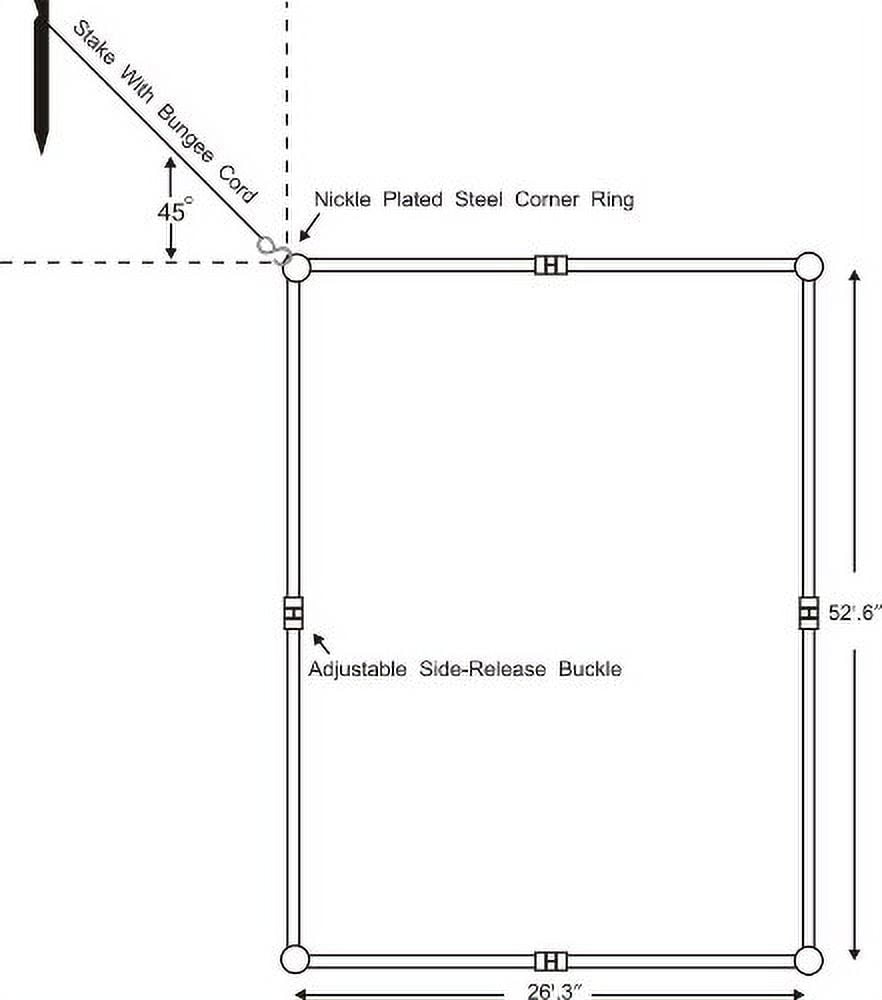 Home Court 2-inch Adjustable 8-Meter Sand Court Line - M819AS - Walmart.com