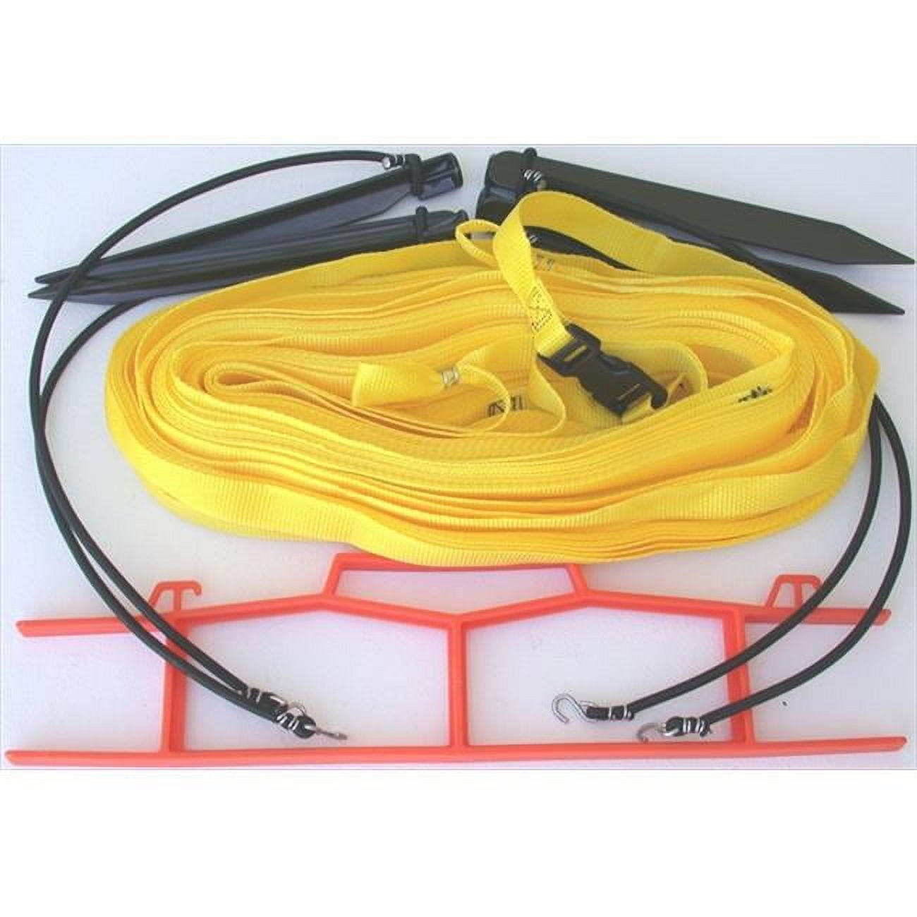 Home Court M8W25YS 8 Meter Yellow 1-inch Non-adjustable Web Courtlines ...