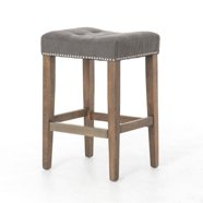 CC Home Furnishings Tapered Round Capiz Shell Inlay Accent Stool - 19. ...