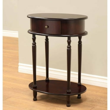 Rochester End Table with one Drawer Shaker- Antique Walnut - Walmart.com