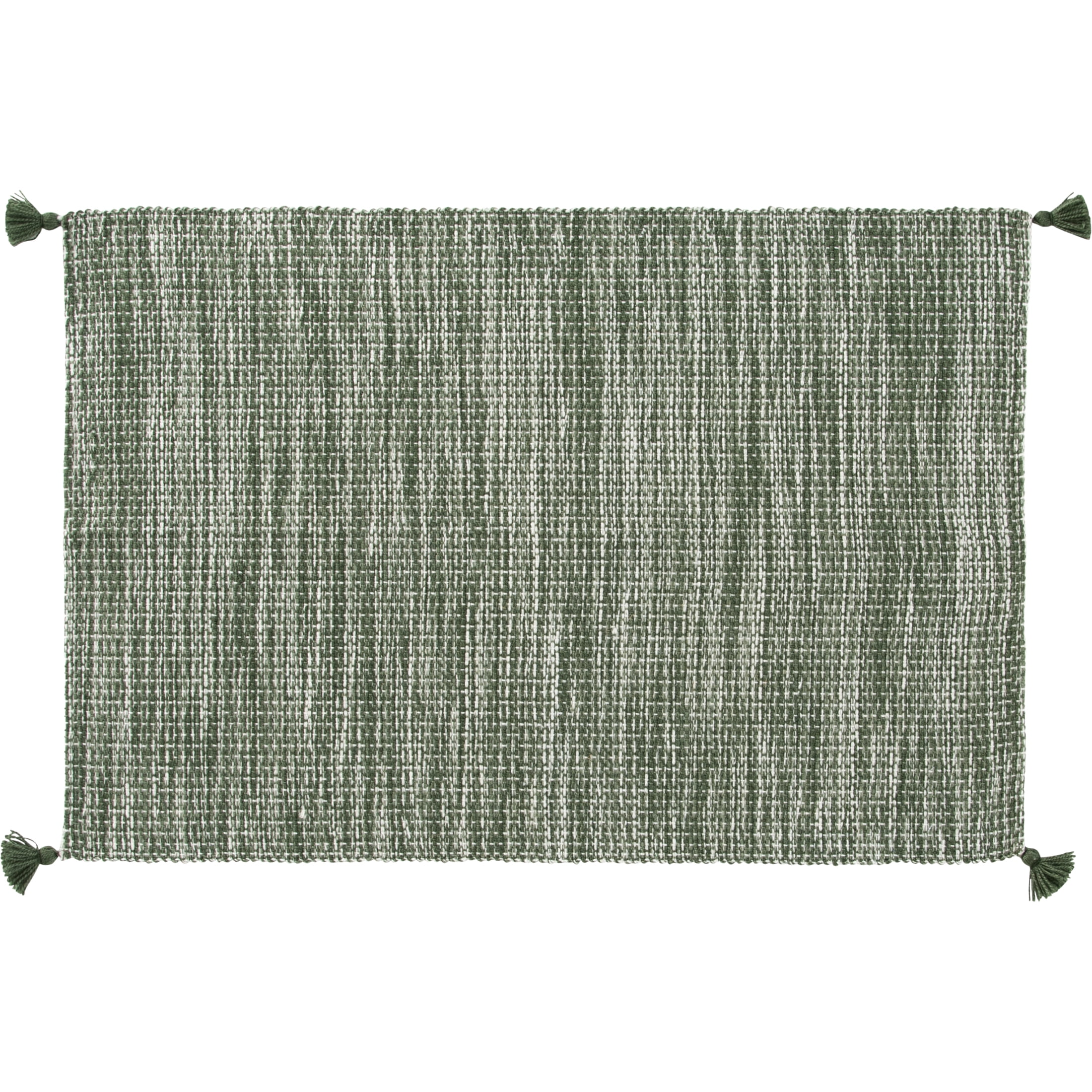 Home Dcor Green Tassel Outdoor Rug - Woven PET - Fade Resistant ...