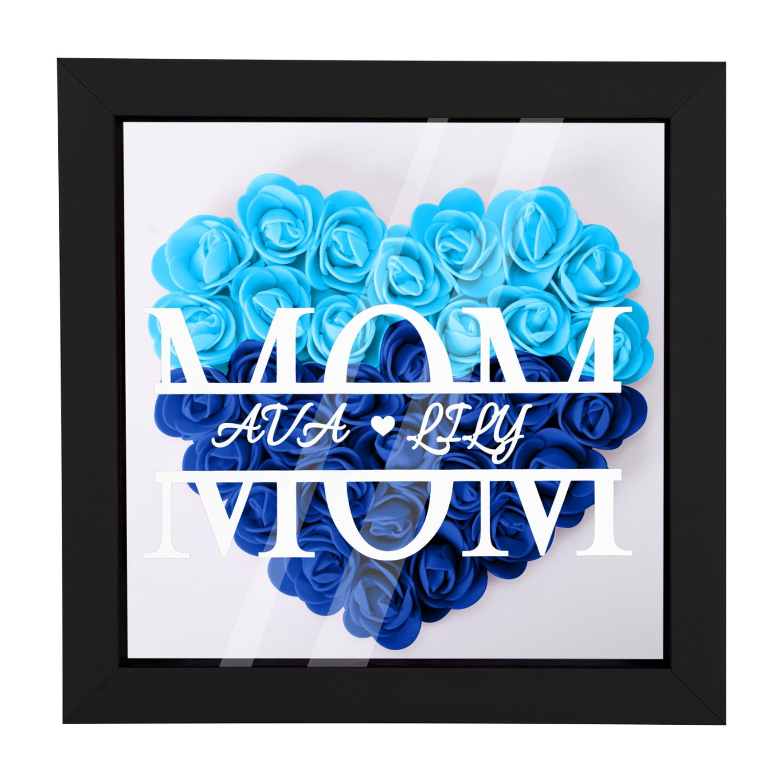 Home D r Clearance Personalized Mom Flower Shadow Box With Name ...