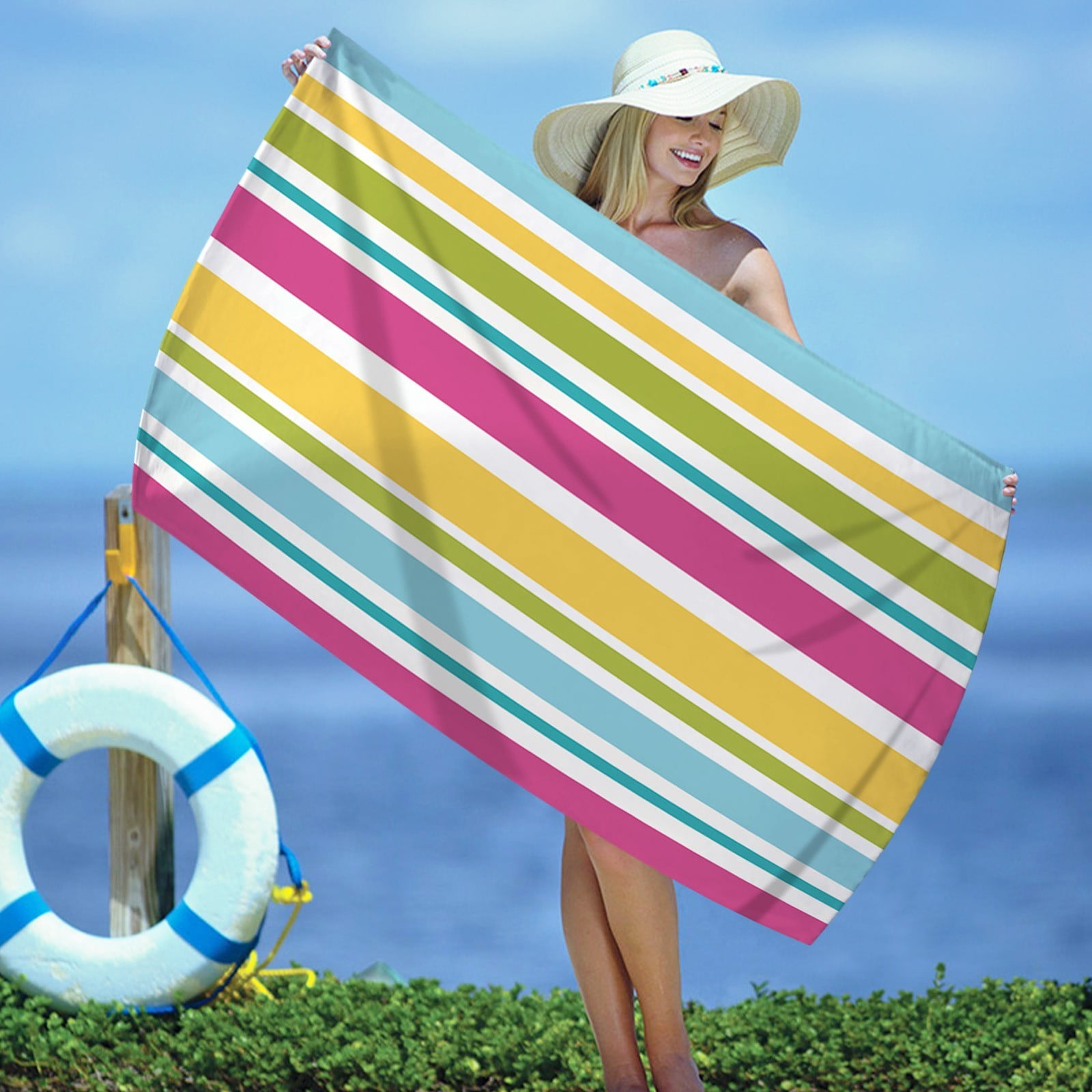 Home Deals up to 30% off Meitianfacai Microfiber Beach Towel Super ...
