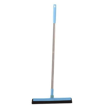 Matoen Floor Squeegee Broom, Heavy Duty Scrubber with Extendable Pole ...