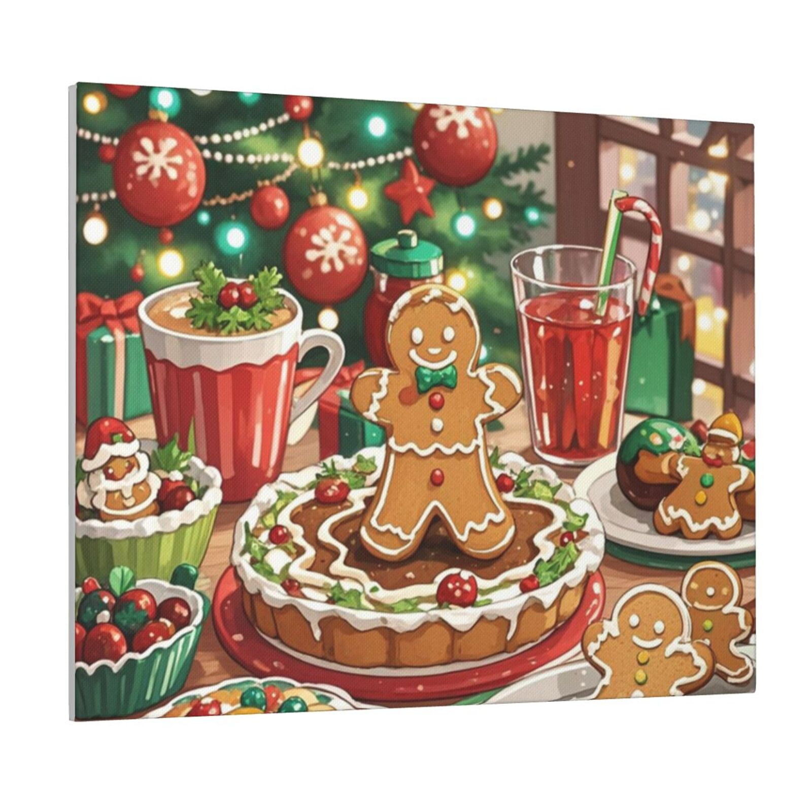 Home Decor 16 X 20 Gingerbread Man Balls For Living Room Bedroom ...