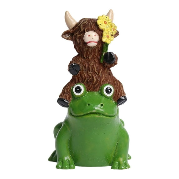 Home Decor, 1PC Spring Cow Sitting Ornament Cute Design To Show Off To ...