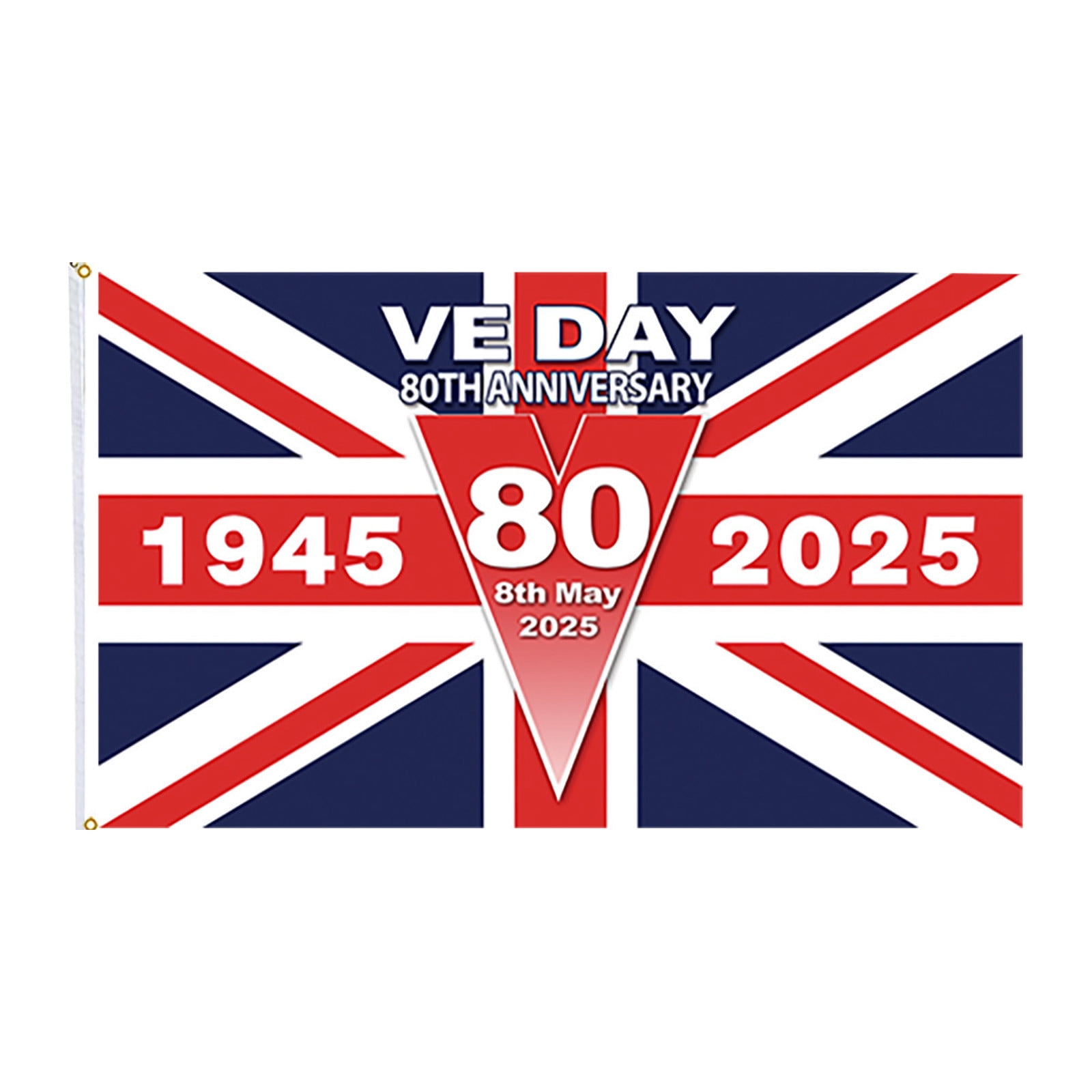 Home Decor 2025 Ve Day 80Th Bunting Banner 80 Years In Europe Bunting ...