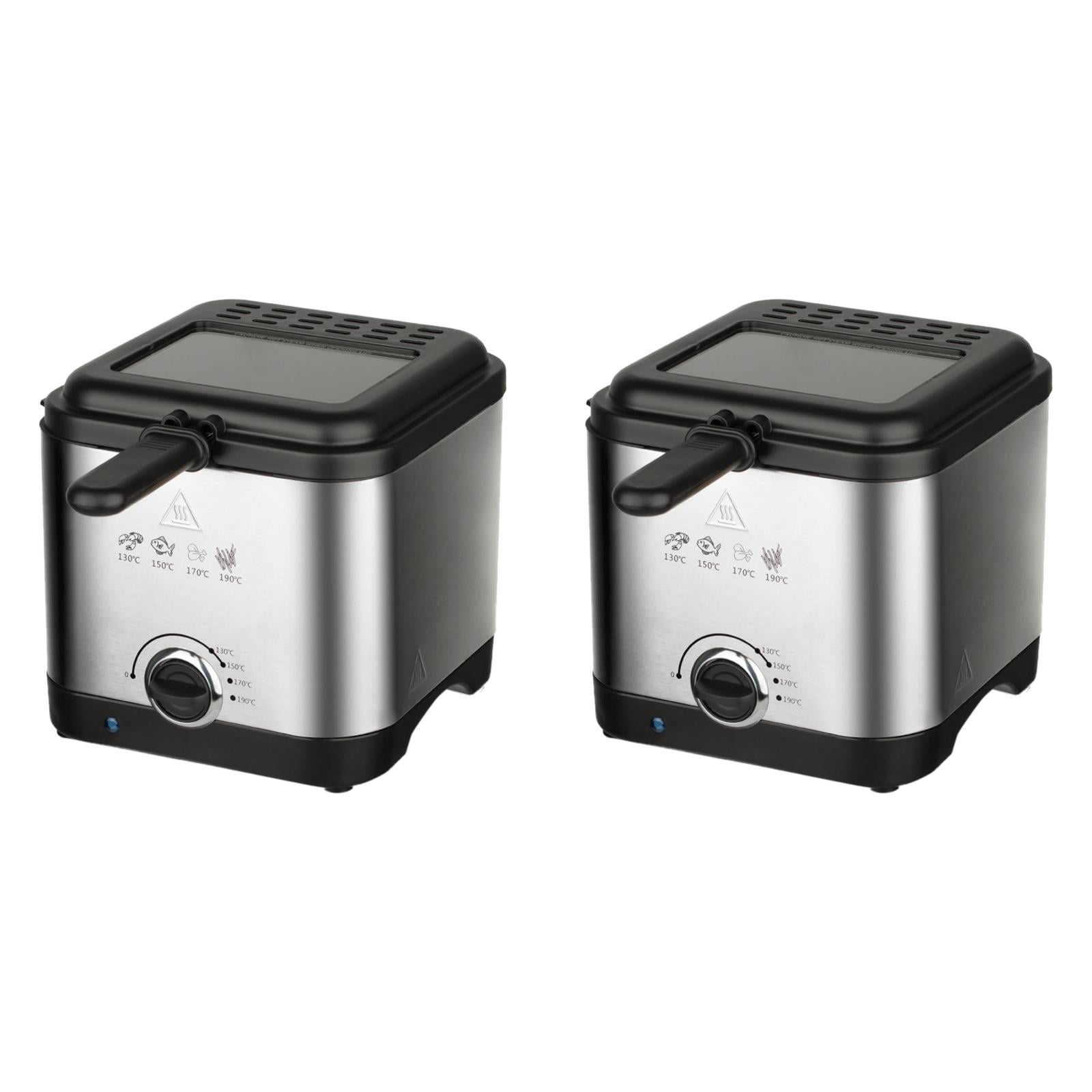 Home Decor 2Pcs Immersion Deep Fryer Detachable Fryer Adjustable ...