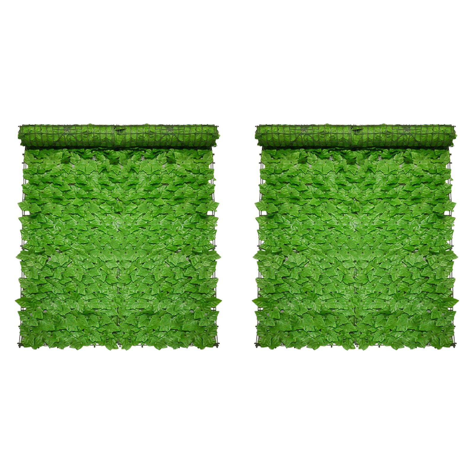Home Decor 2Pcs Outdoor Garden 19.68 Inch Hedge Leaves Privacy Fence ...