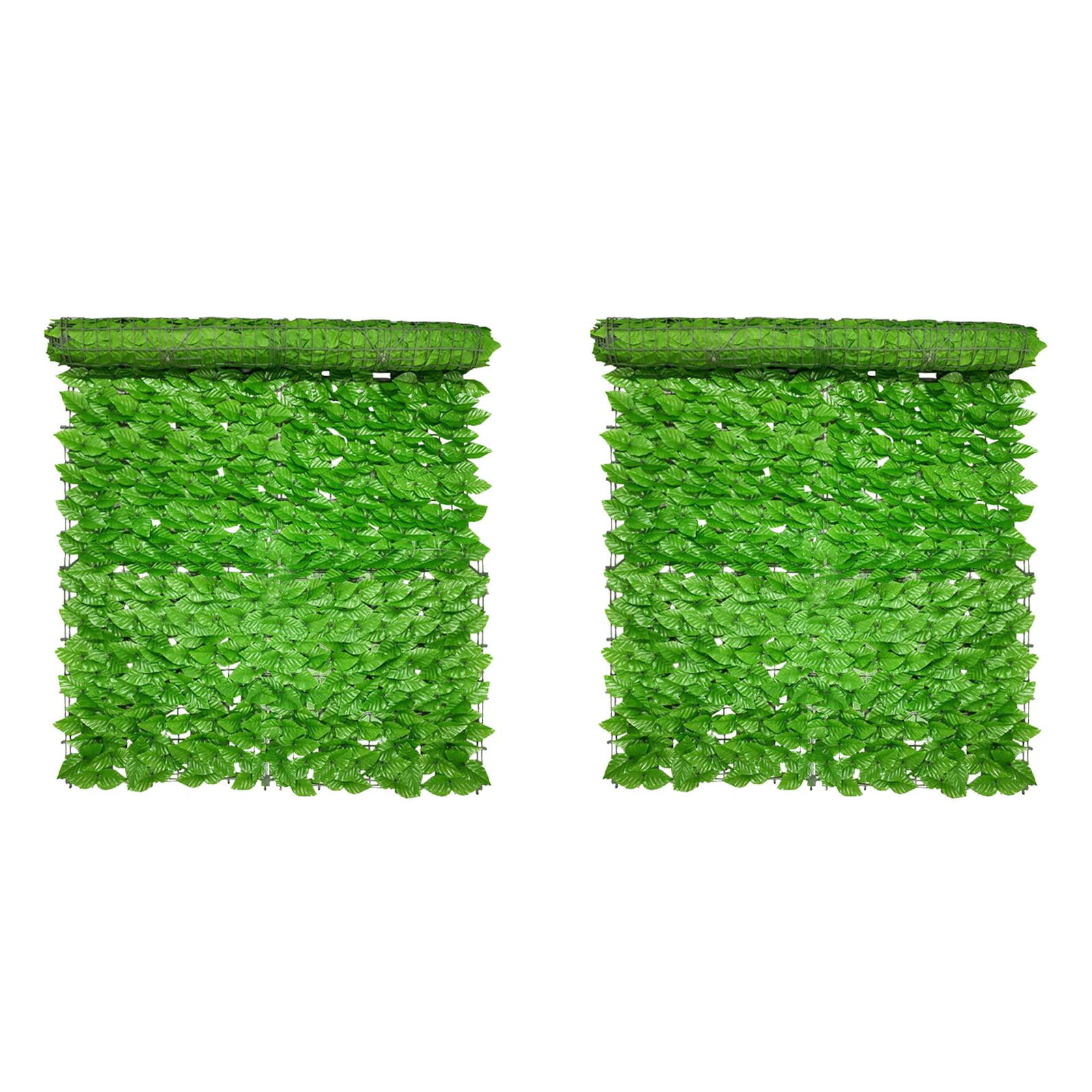 Home Decor 2Pcs Outdoor Garden 19.68 Inch Hedge Leaves Privacy Fence ...