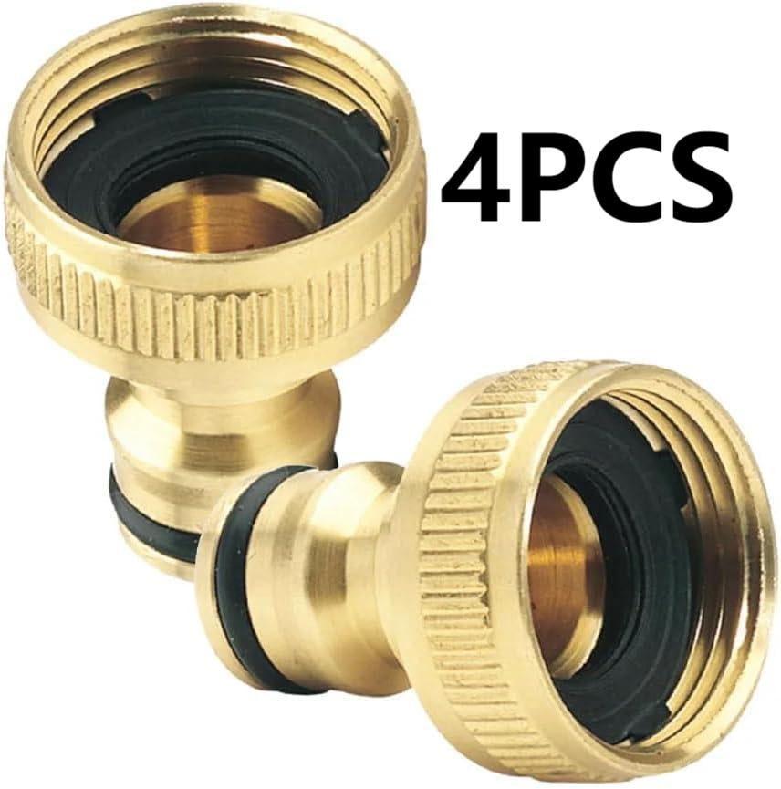 Home Decor 4 Pack 3/4" Garden Faucet GHT Threaded to Tap Quick Release ...