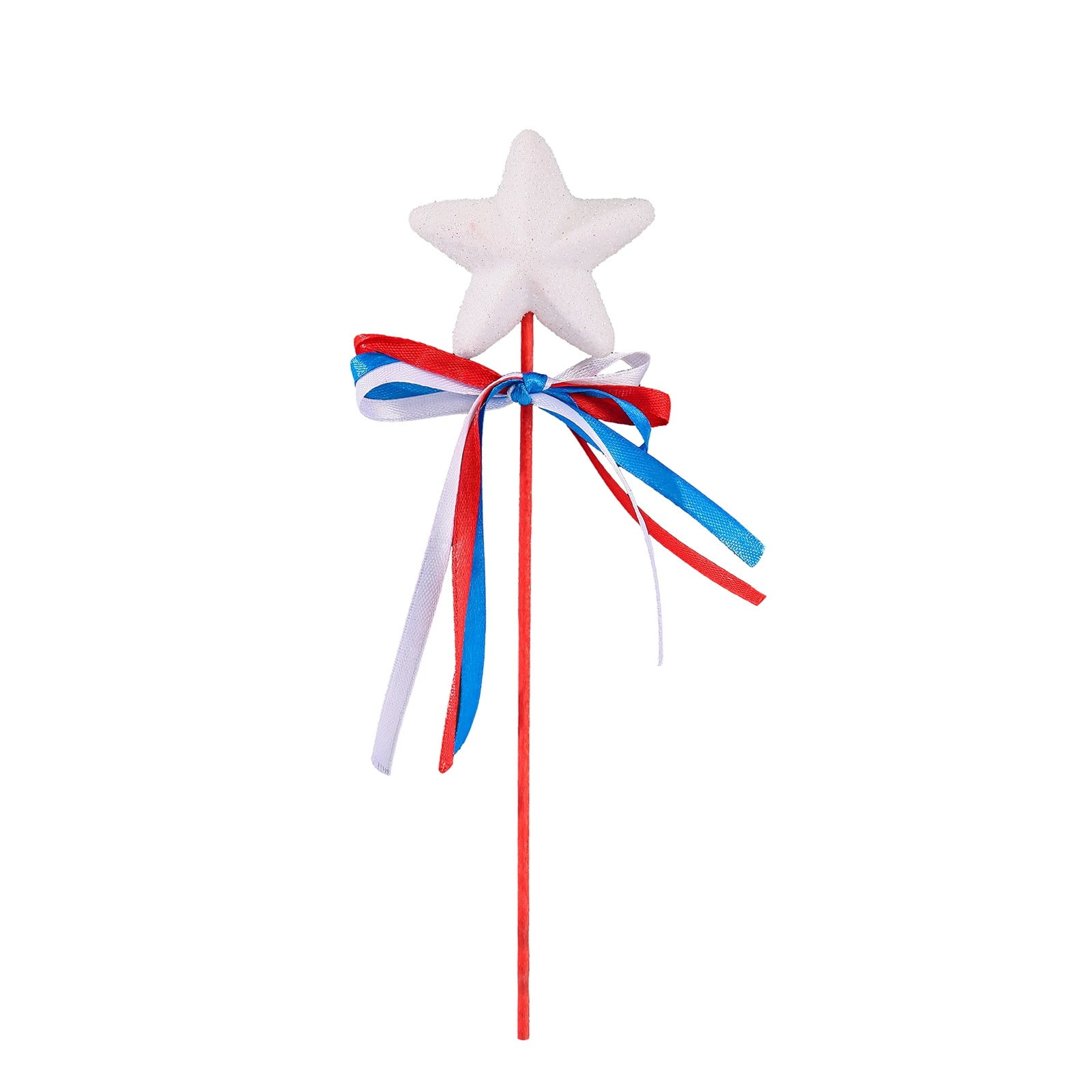 Home Decor 4th of July Glitter Puffy Star Picks Foam Sparkly Sticks for ...
