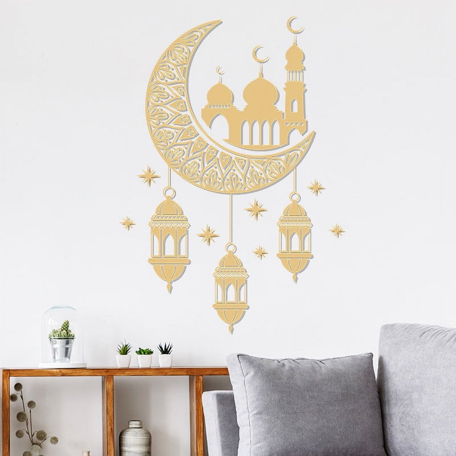 Home Decor Under 5 Clearance Gnobogi Ramadan Wall Decor Stickers ...