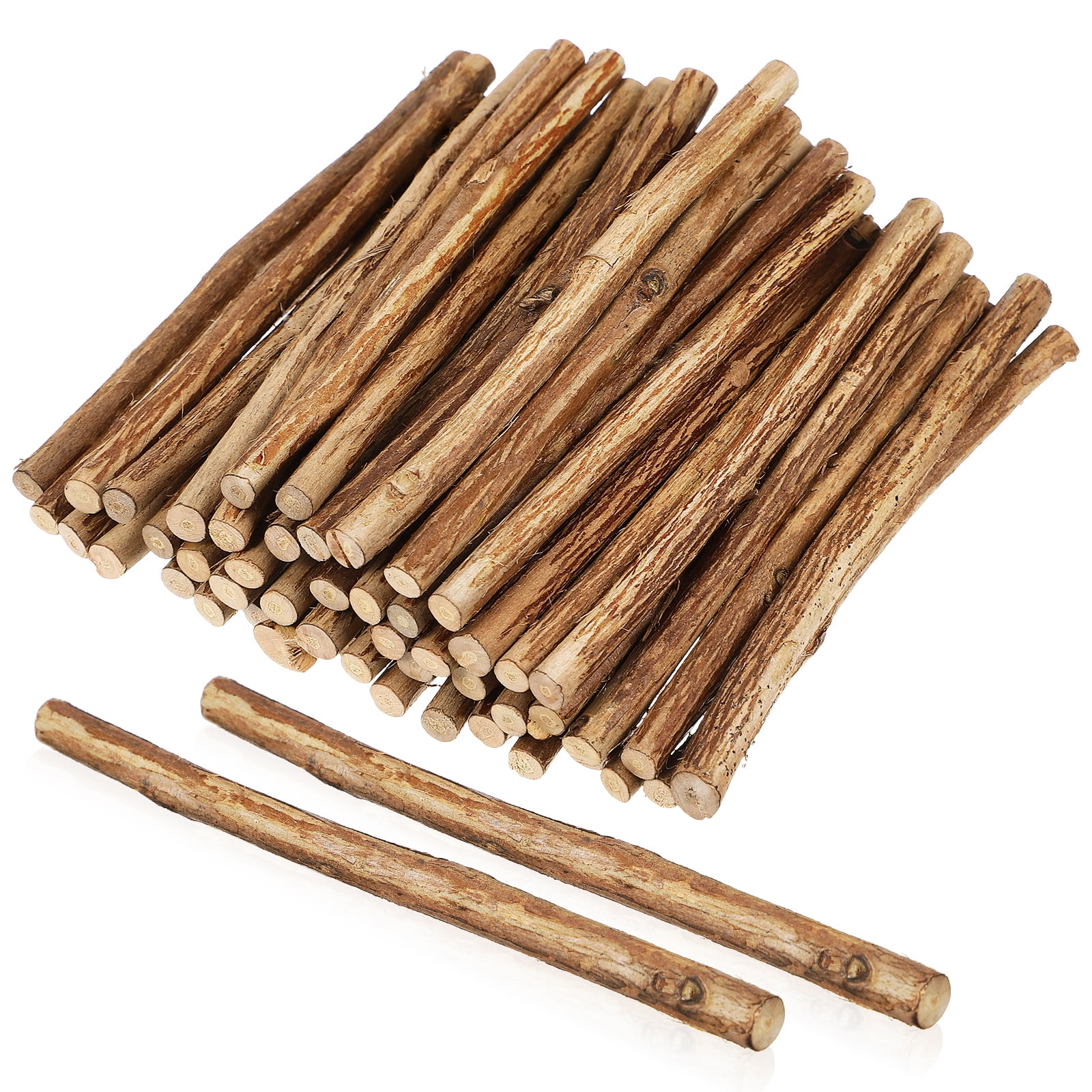 Home Decor 50pcs Wood Log Sticks Wood Craft Sticks Natural Twigs Dried ...