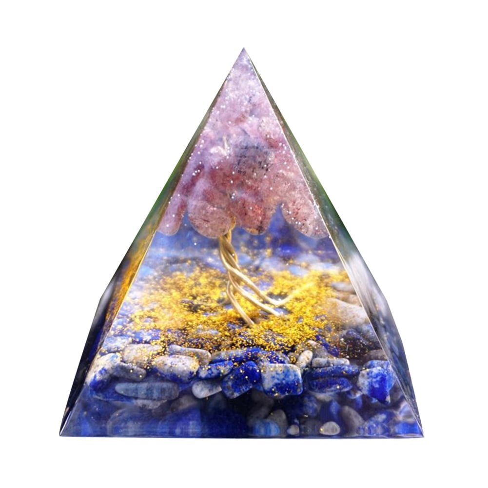 Home Decor 5cm Pyramid Tree of Energy Converter Crystal Heal Stone ...
