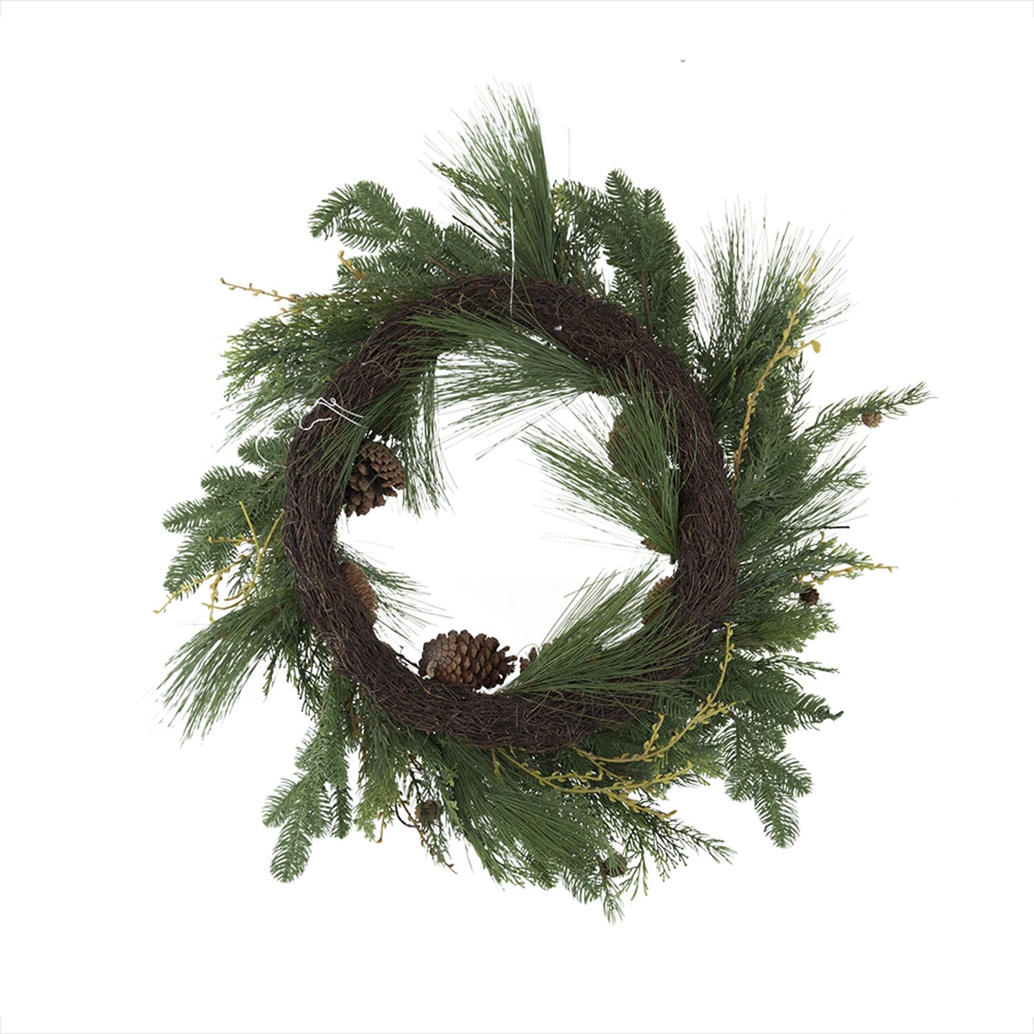 Home Decor Accessories, D22" Wreath, Green, Brown,Green Household Decor ...