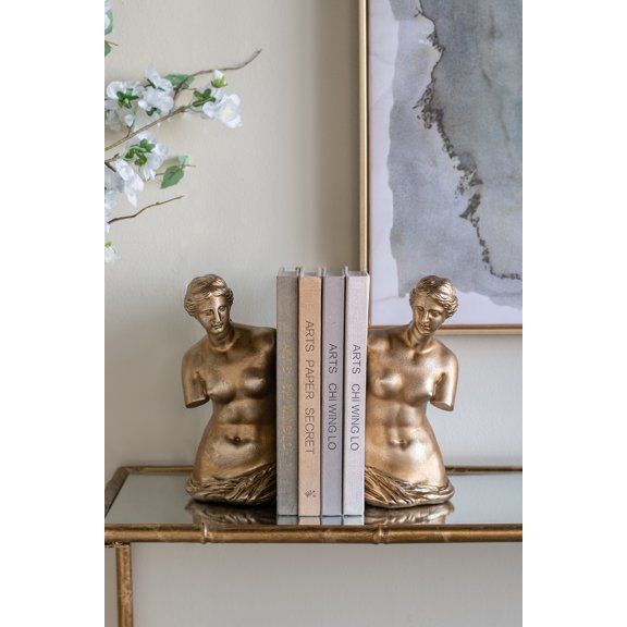 Sagebrook Home Polyresin Greek Goddess Bookends - Elegant Home Library ...