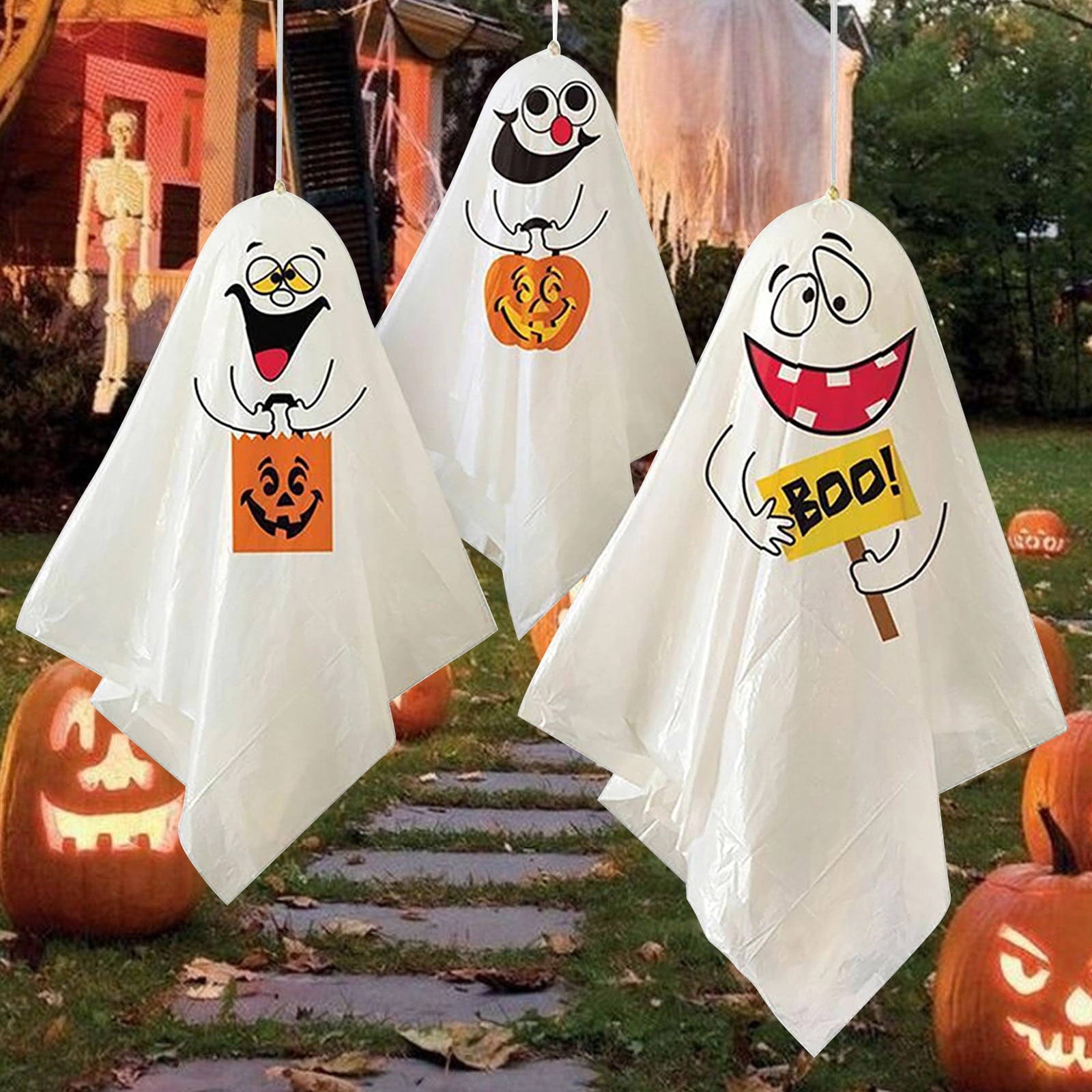 Home Decor Aesthetic Fabric Mini Ghost Hanging Ghost Party Decoration ...