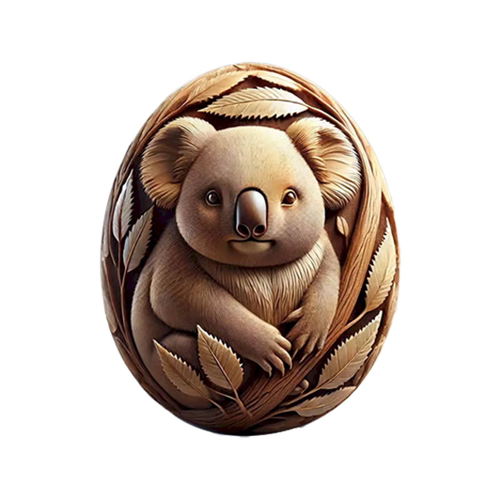 Home Decor Animal Easter Carving Craft Egg Easter Carved Eggs With Of Owl Monkey Sloth Koala ...