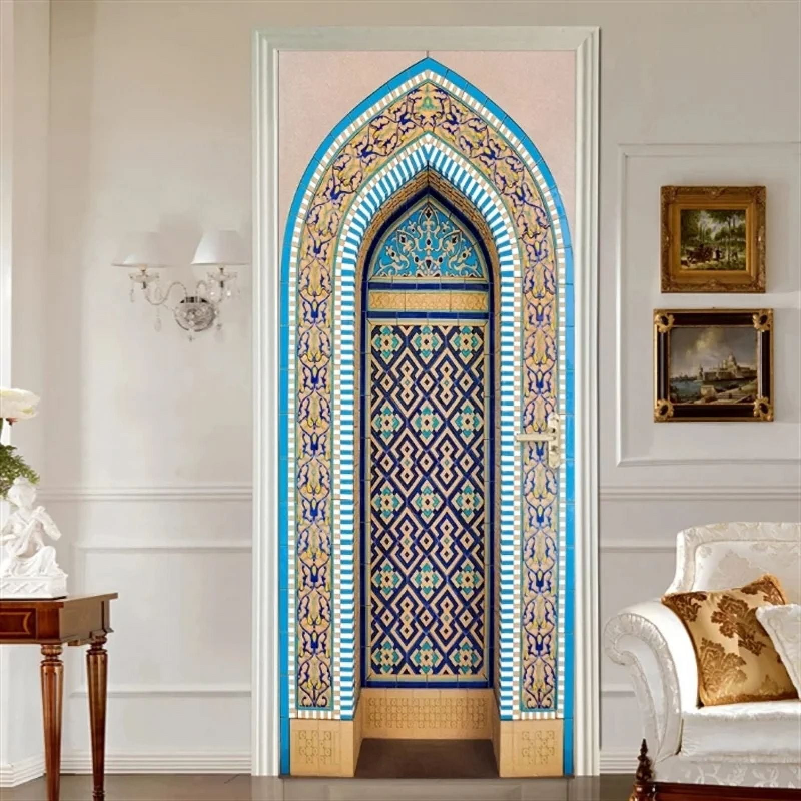 Home Decor Art Mural Living Room Muslim Great Mosque of Mecca Wallpaper ...